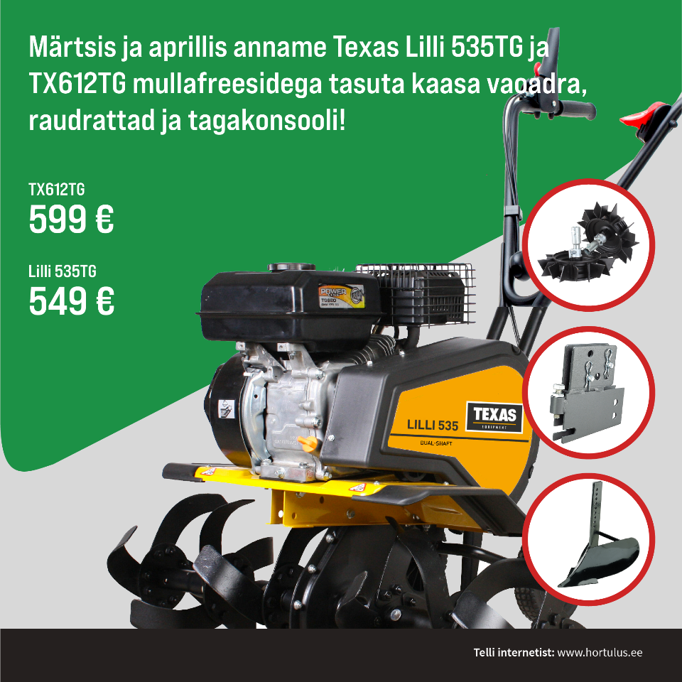 Texas Lilli 535TG Dual Shaft - Aiatehnika müük. Metsatehnika müük.